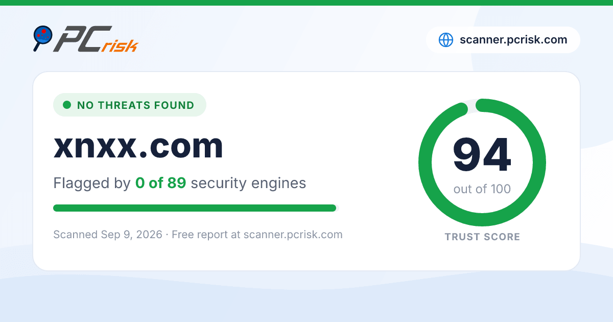 Is Safe Security Scan Report Pcrisk